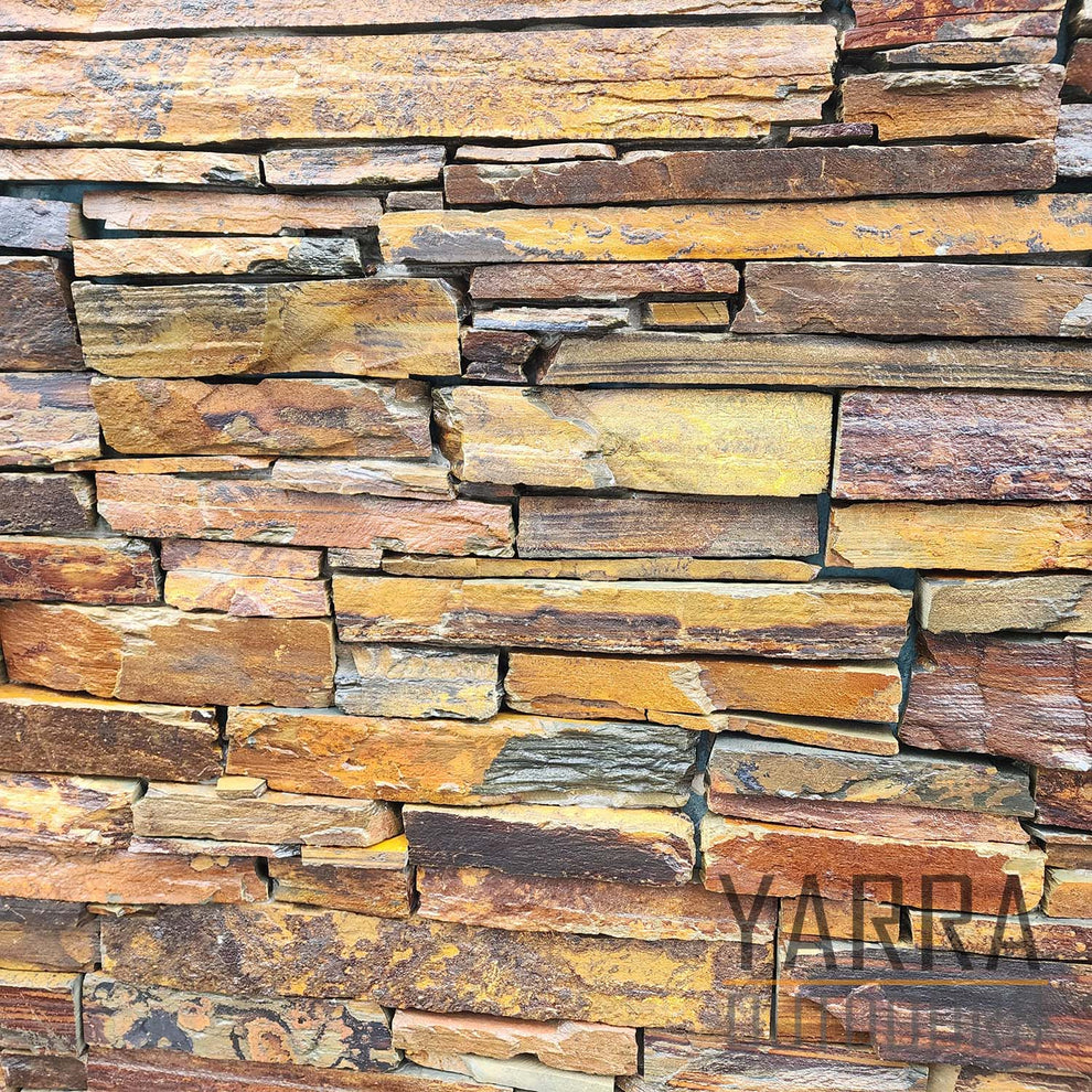 Rusty Ledge Stone Panels Natural Wall Cladding Yarra Outdoors