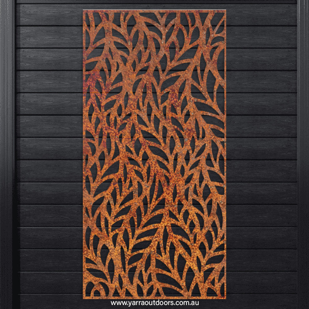 Bloom - CORTEN Steel / Powder Coated Decorative Wall Panel – Yarra Outdoors