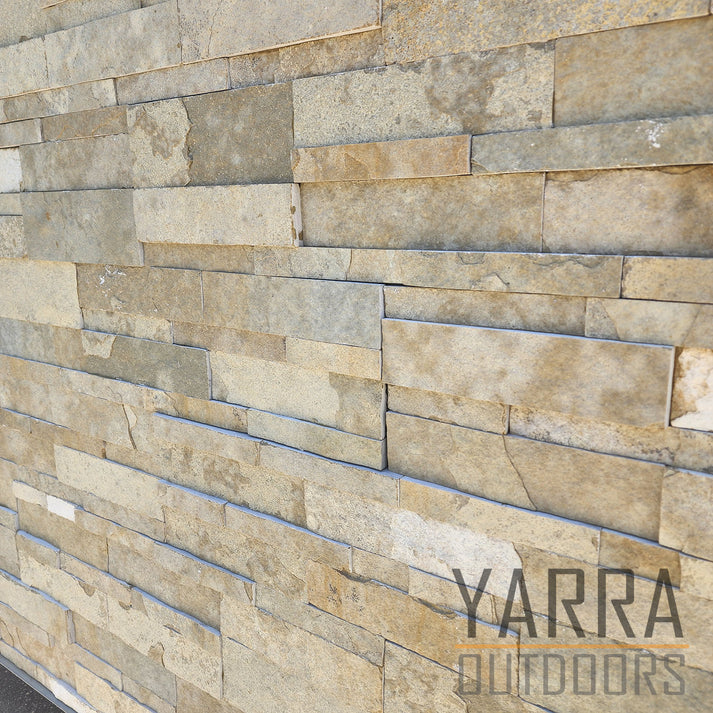 Antique Beige Stack stone Panels – Yarra Outdoors